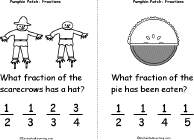 Pumpkin Patch: Fractions Book, A Printable Book - EnchantedLearning.com