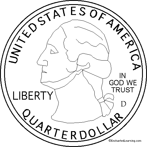 Quarter Free Coloring Pages