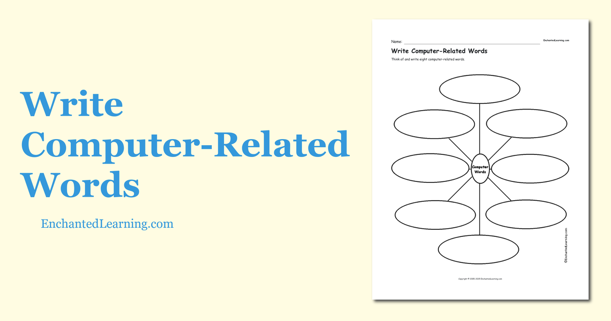 Write Computer-Related Words - Enchanted Learning