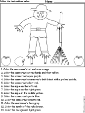 Scarecrow - Follow the Instructions: EnchantedLearning.com