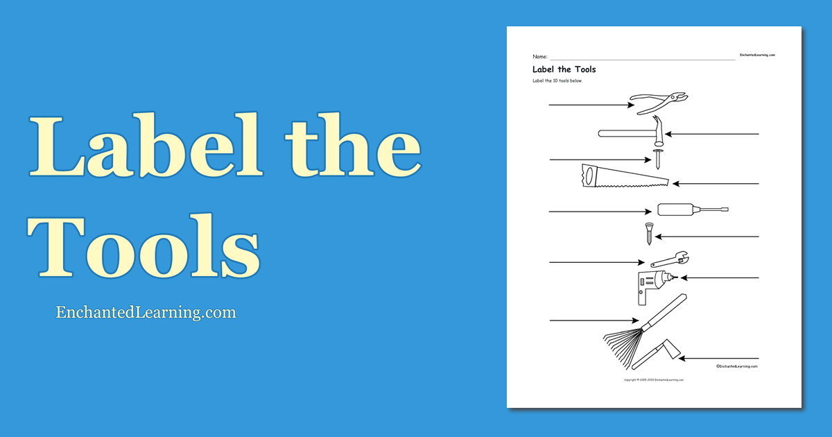 Label the Tools - Enchanted Learning
