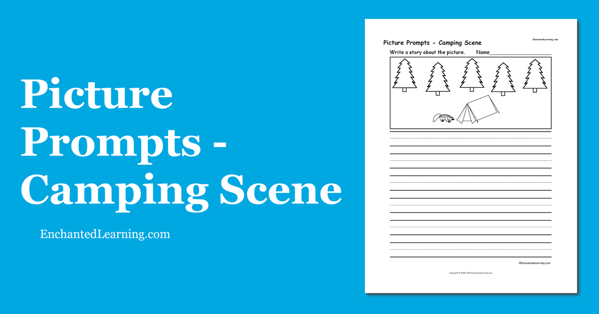 Picture Prompts - Camping Scene - Enchanted Learning