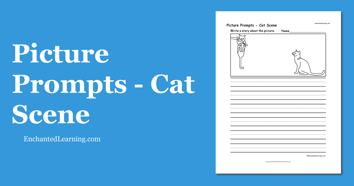 Picture Prompts - Cat Scene - Enchanted Learning