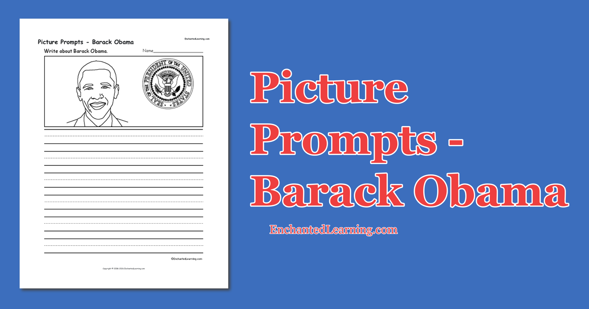 Picture Prompts - Barack Obama - Enchanted Learning