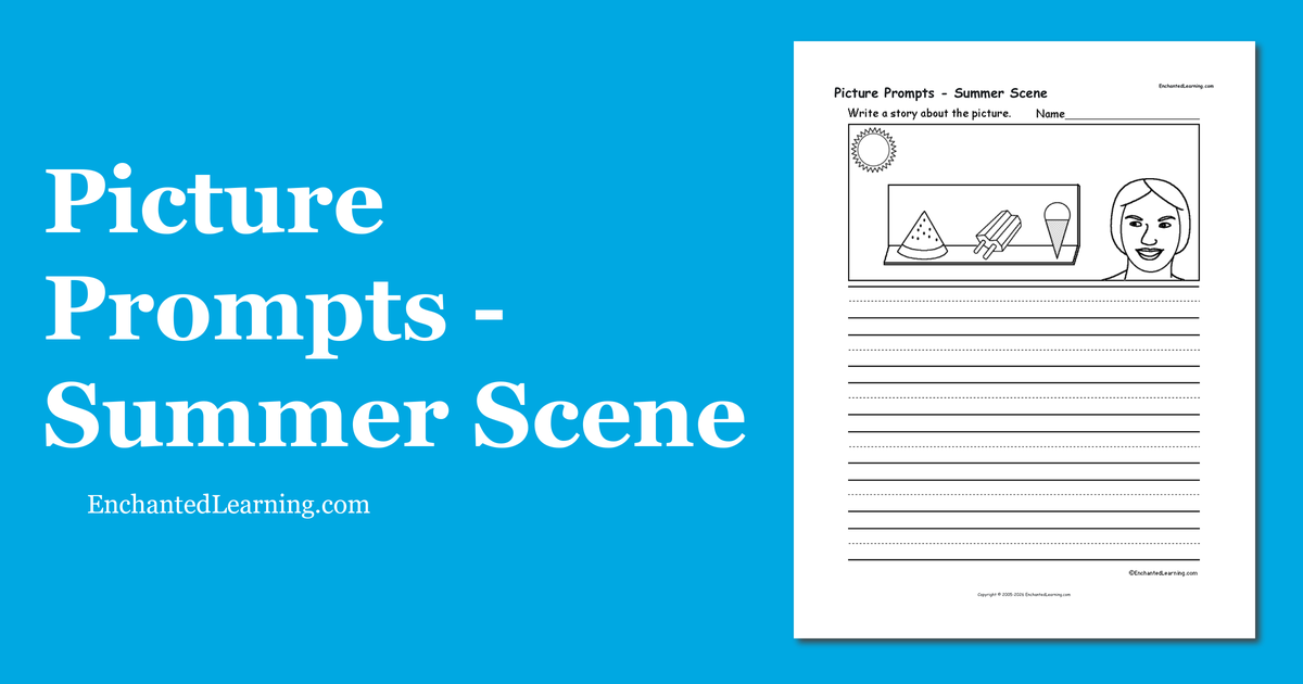 Picture Prompts - Summer Scene - Enchanted Learning