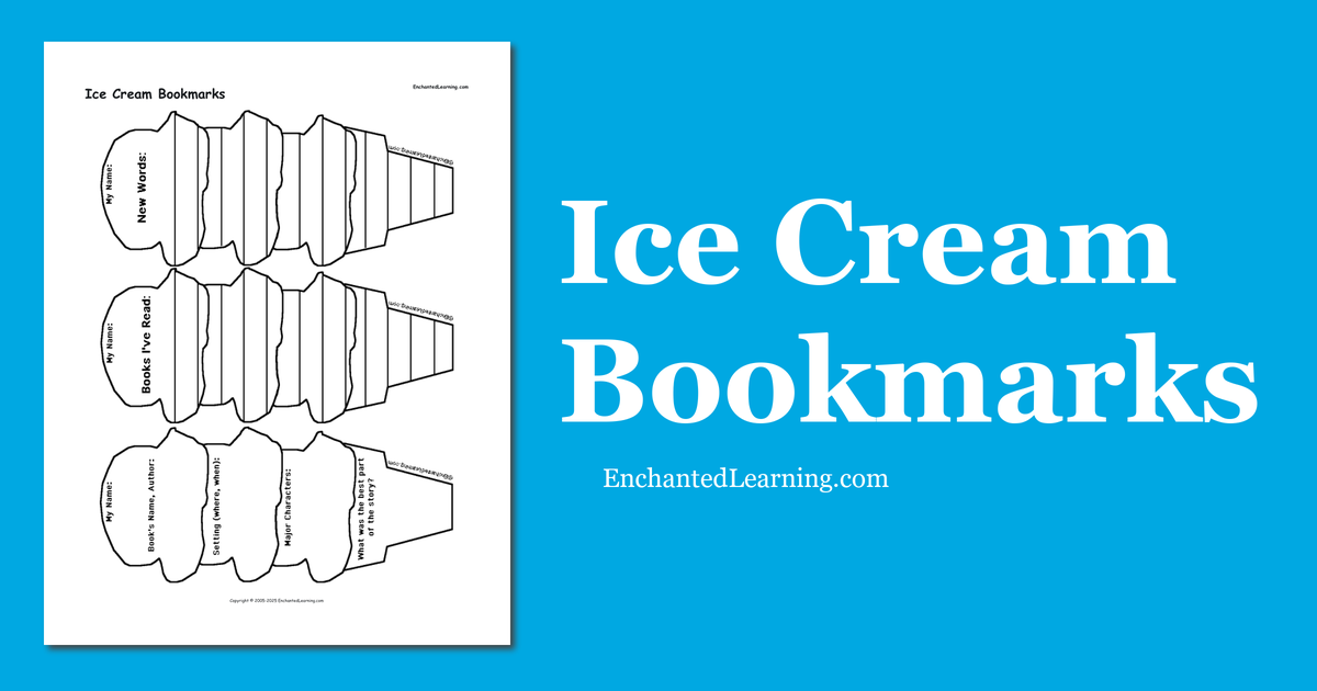 Ice Cream Bookmarks - Enchanted Learning