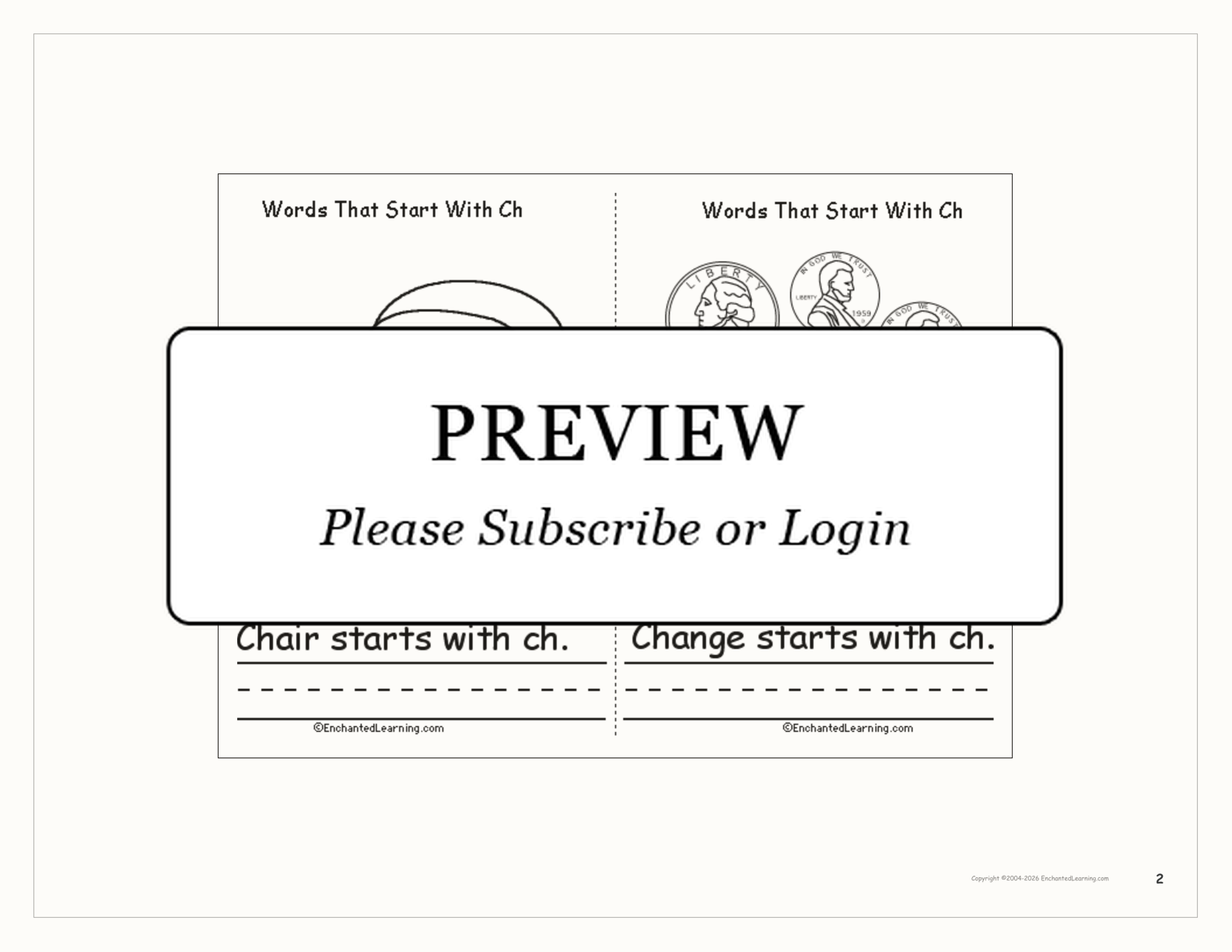 Words That Start With Ch Book Enchanted Learning Words That Start With Ch Book Enchanted Learning