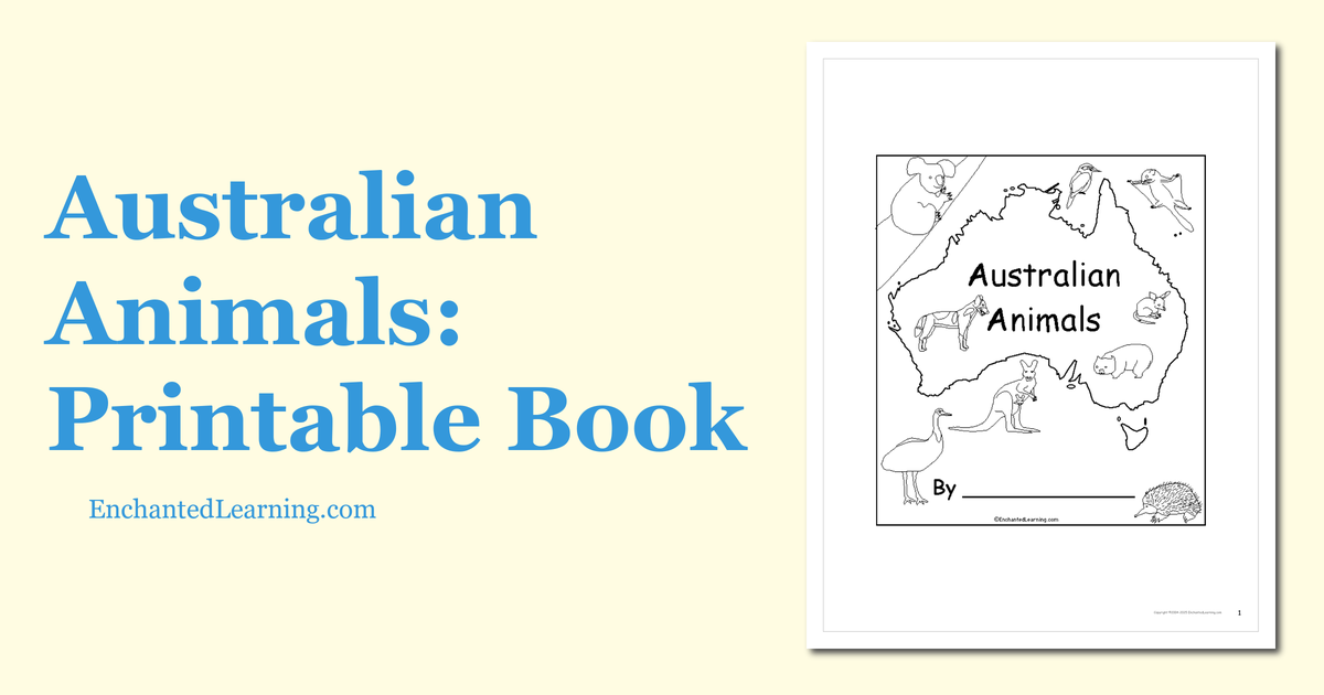 Australian Animals: Printable Book - Enchanted Learning