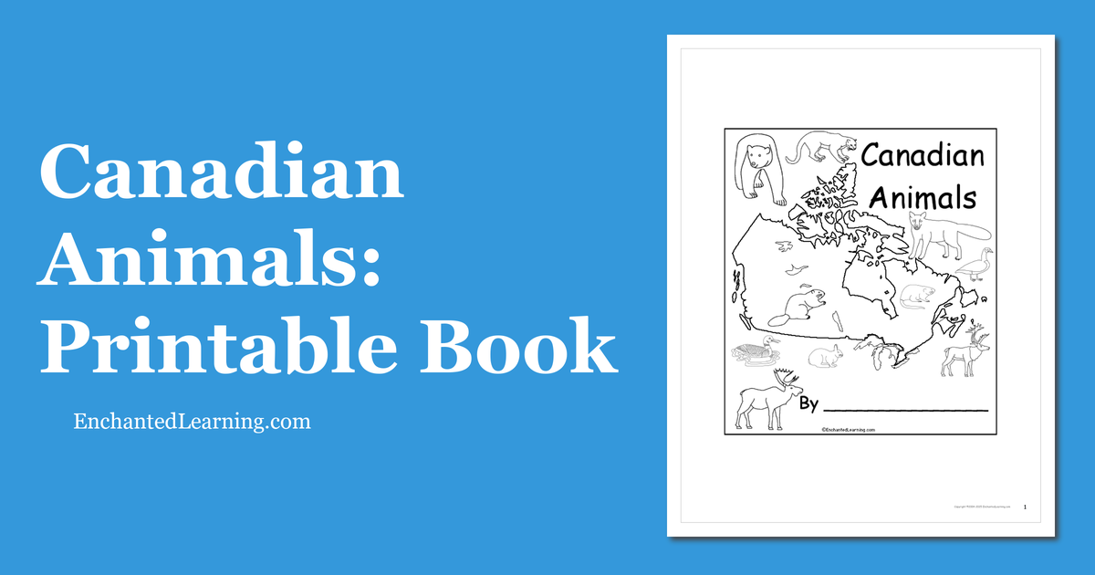 Canadian Animals: Printable Book - Enchanted Learning