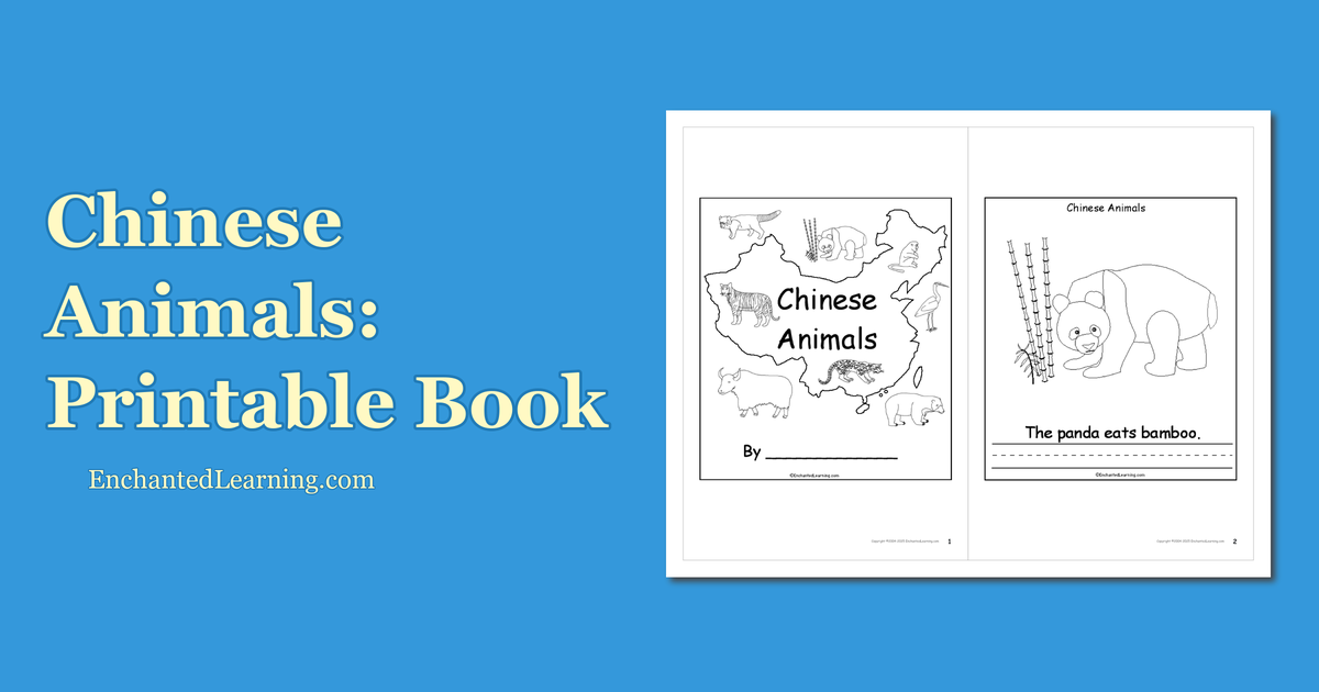 Chinese Animals: Printable Book - Enchanted Learning