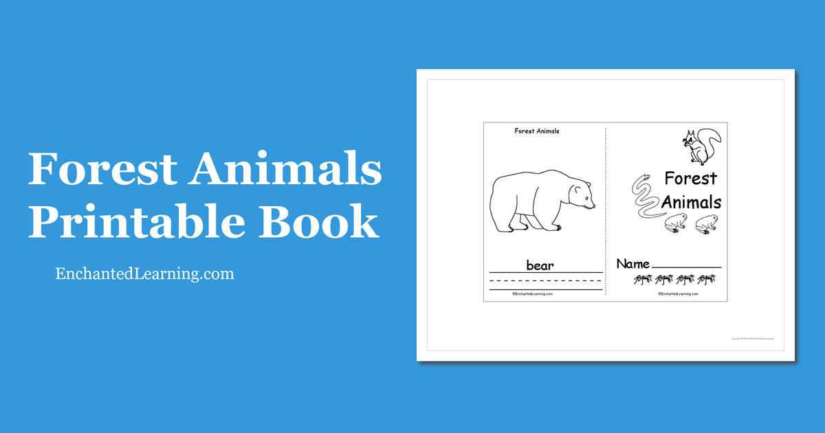 Forest Animals Printable Book - Enchanted Learning