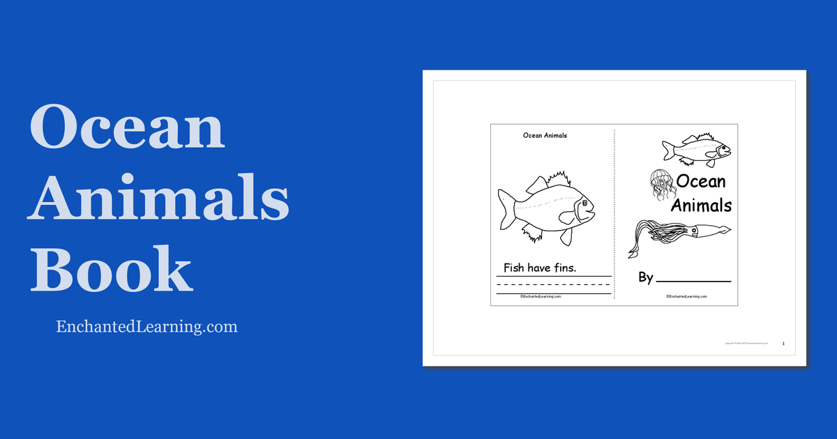 Ocean Animals Book - Enchanted Learning