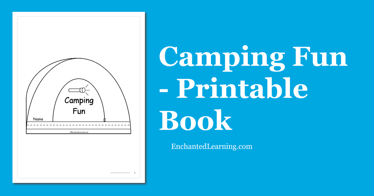Camping Fun - Printable Book - Enchanted Learning