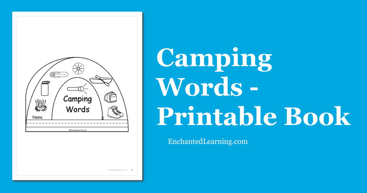 Camping Words - Printable Book - Enchanted Learning