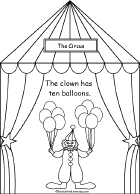 Circus Book, A Printable Book - EnchantedLearning.com