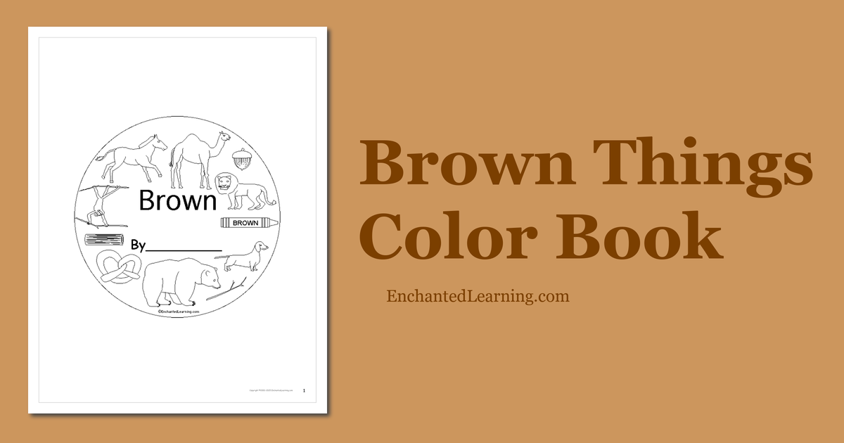 Brown Things Color Book - Enchanted Learning