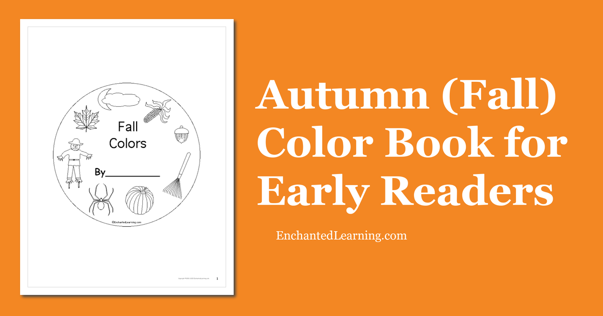 Autumn (Fall) Color Book for Early Readers - Enchanted Learning