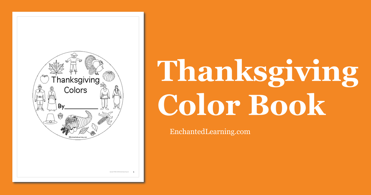 Thanksgiving Color Book - Enchanted Learning