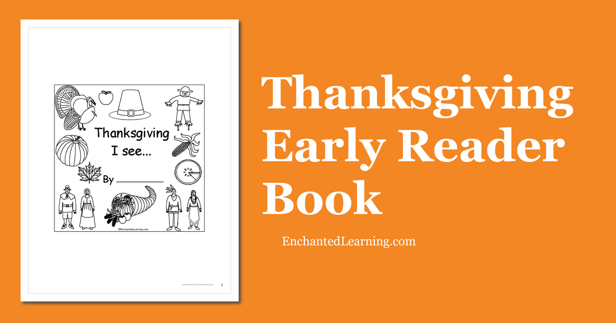 Thanksgiving Early Reader Book - Enchanted Learning