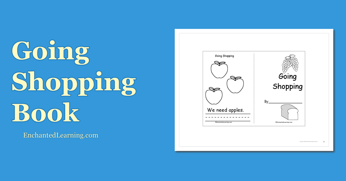 Going Shopping Book - Enchanted Learning
