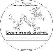 Chinese New Year Activity Early Reader Book: Dragon Page ...