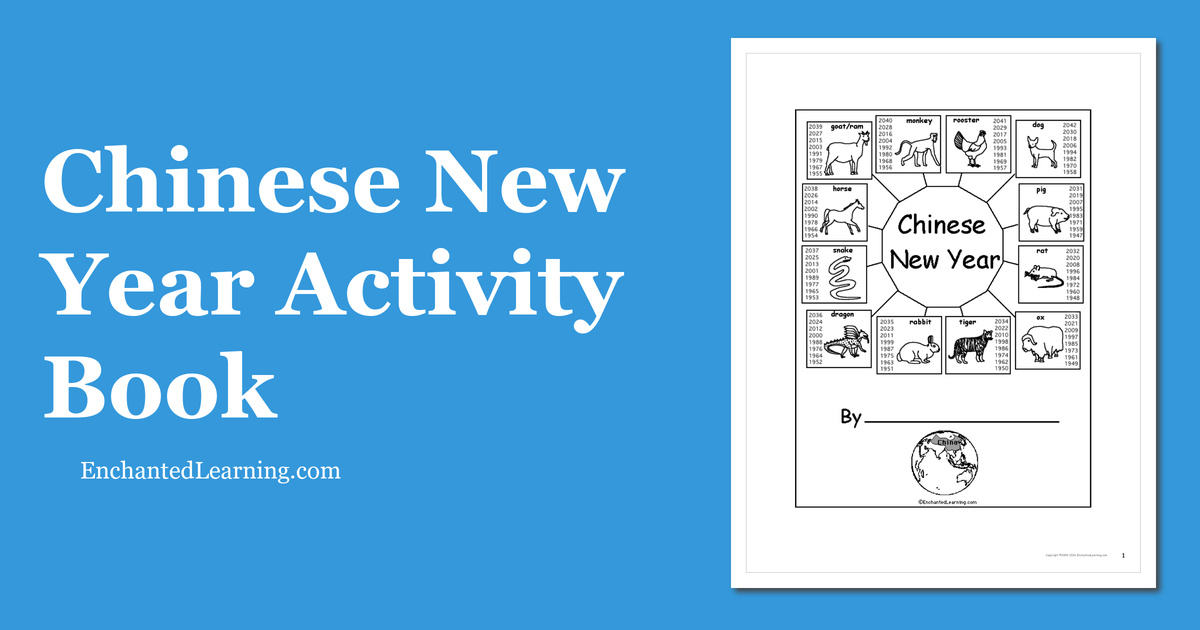 Chinese New Year Activity Book - Enchanted Learning