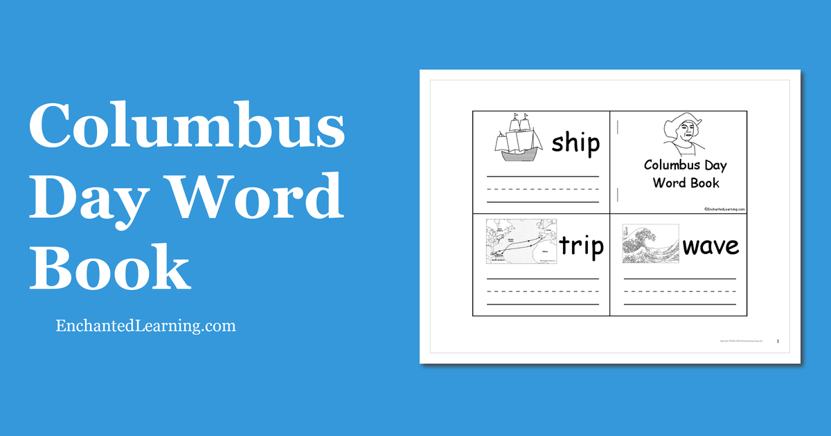 Columbus Day Word Book - Enchanted Learning