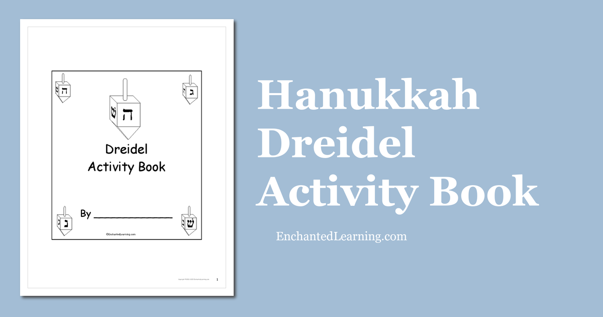 Hanukkah Dreidel Activity Book - Enchanted Learning