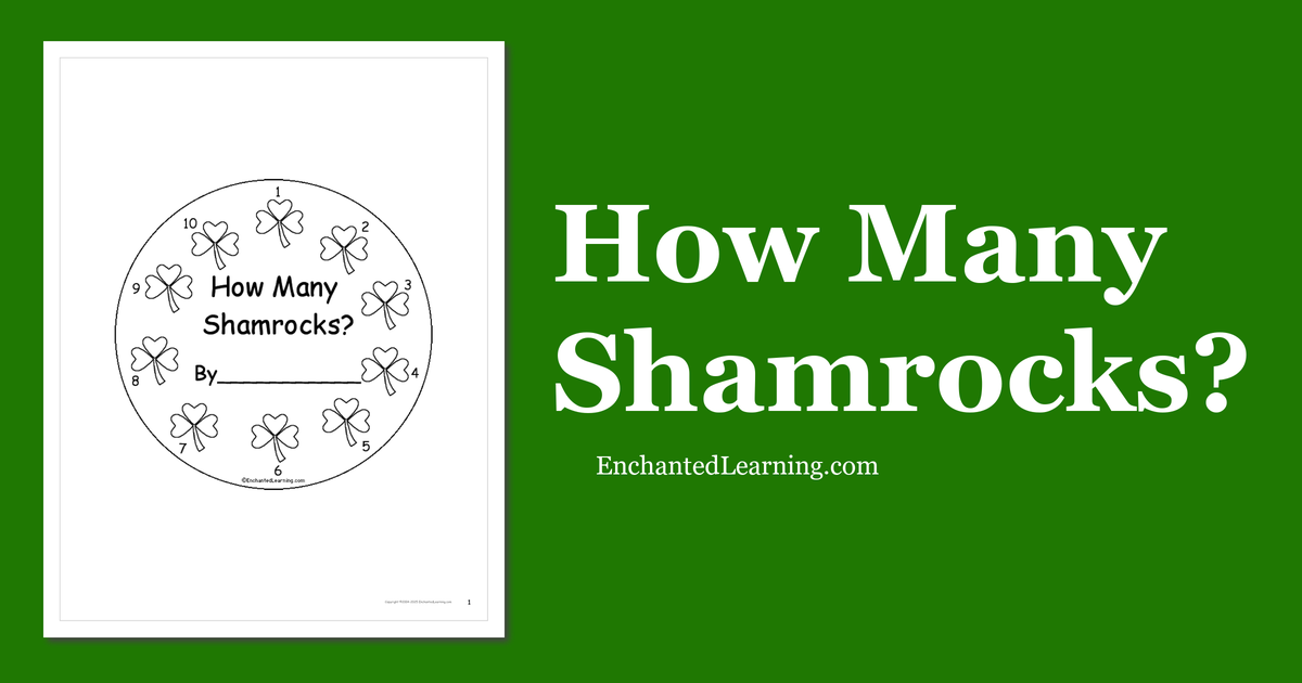 How Many Shamrocks? - Printable Book for Early Readers - Enchanted Learning