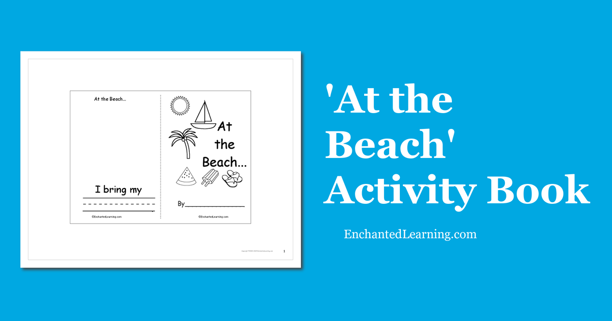 'At the Beach' Activity Book - Enchanted Learning