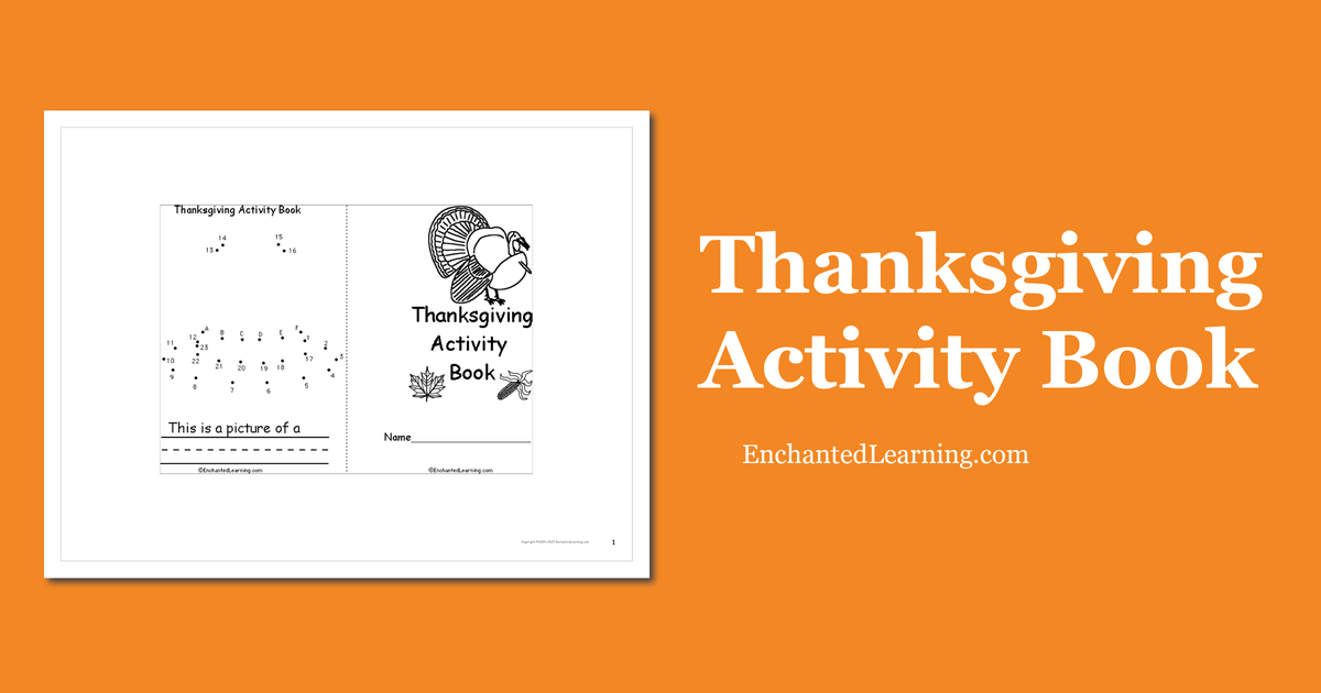 Thanksgiving Activity Book - Enchanted Learning