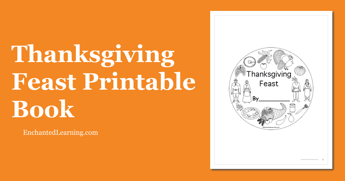 Thanksgiving Feast Printable Book - Enchanted Learning