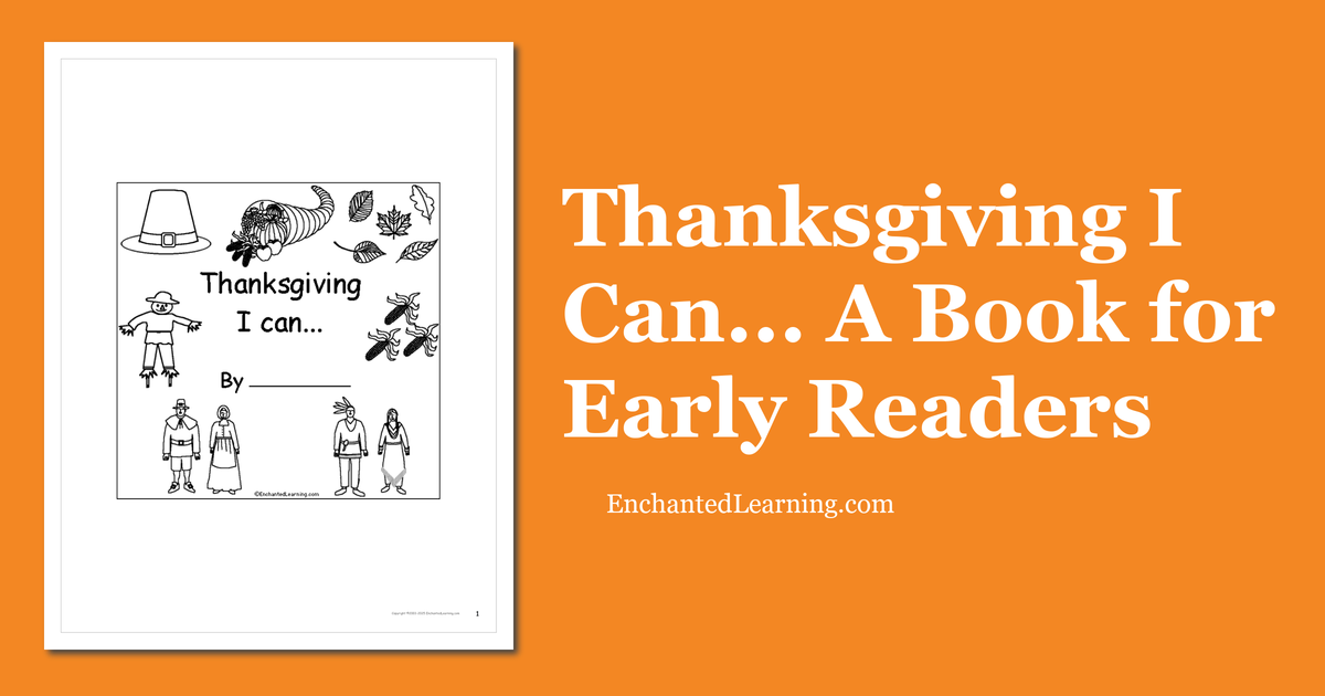 Thanksgiving I Can... A Book for Early Readers - Enchanted Learning