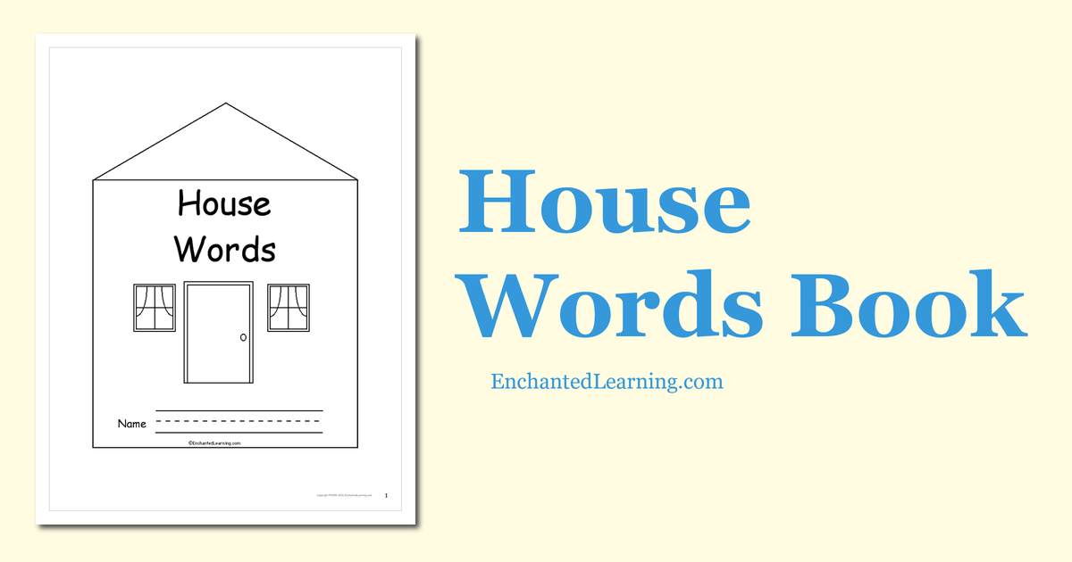 House Words Book - Enchanted Learning