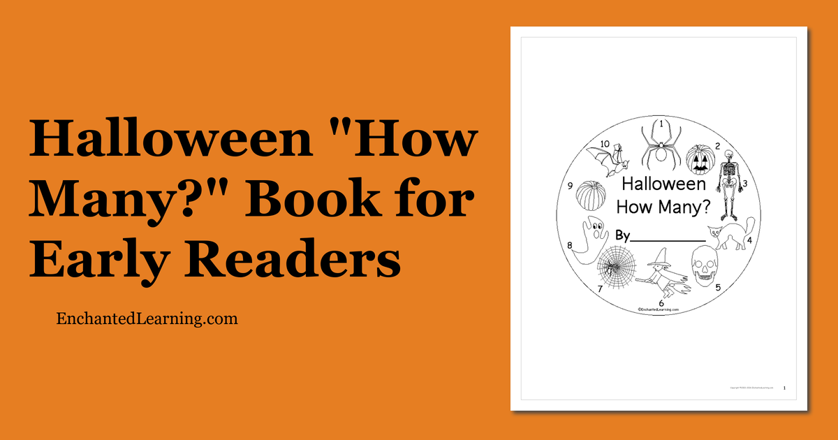 Halloween "How Many?" Book for Early Readers - Enchanted Learning