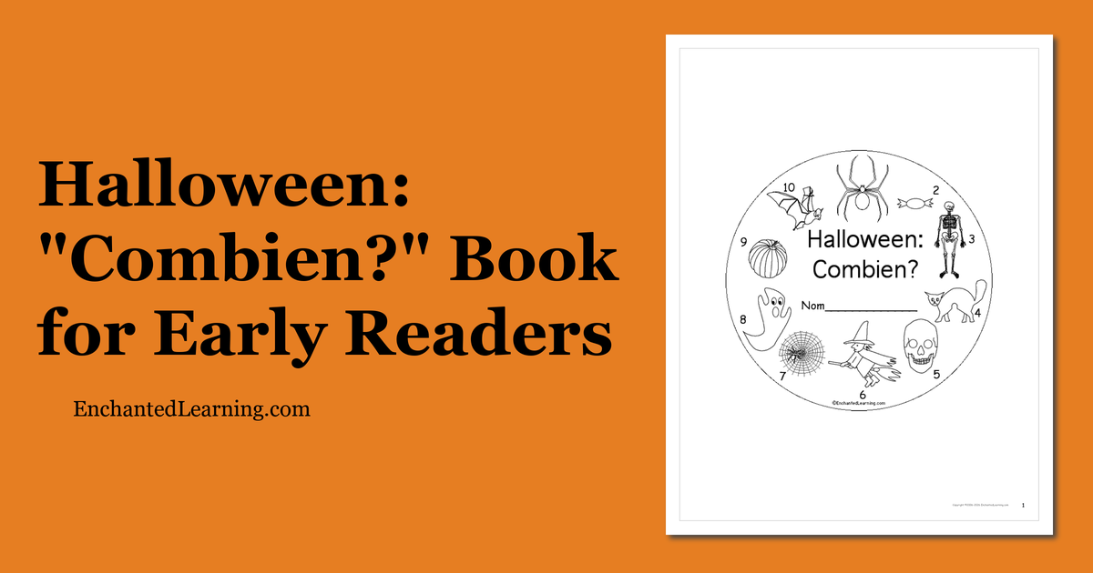 Halloween: "Combien?" Book for Early Readers - Enchanted Learning