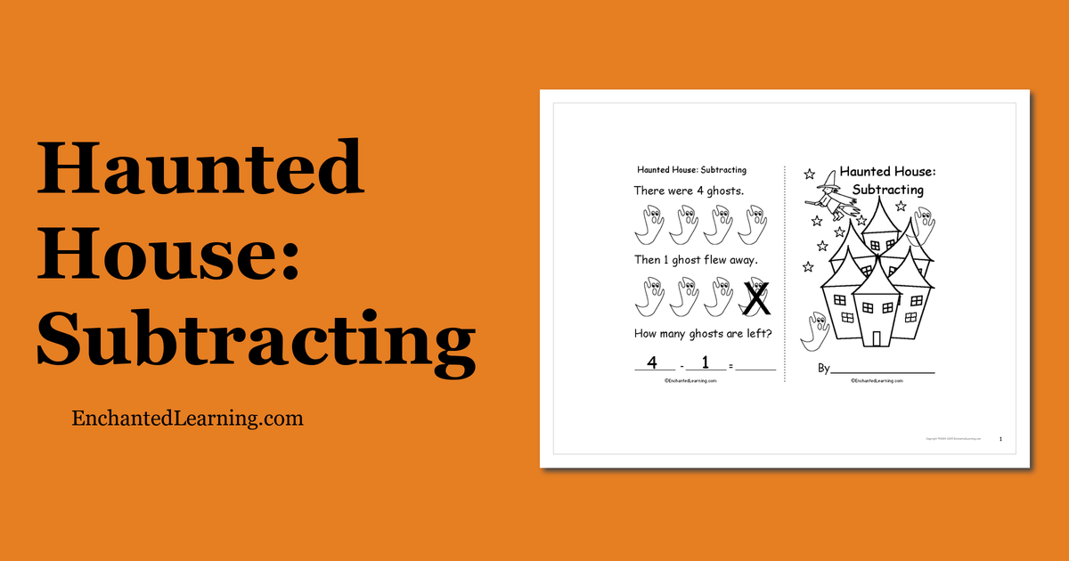 Haunted House: Subtracting - Enchanted Learning