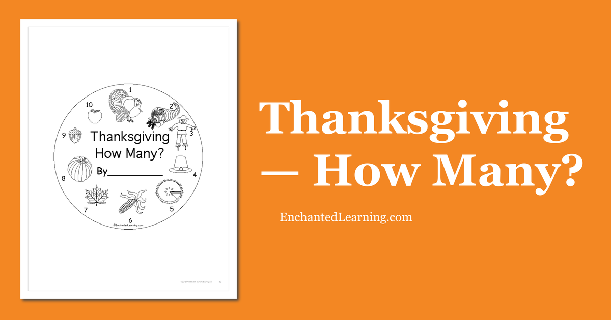 Thanksgiving — How Many? - Enchanted Learning