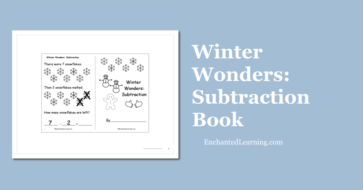 Winter Wonders: Subtraction Book - Enchanted Learning