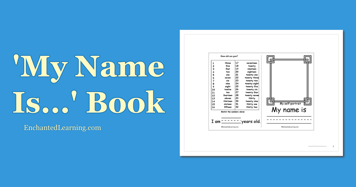 'My Name Is...' Book - Enchanted Learning