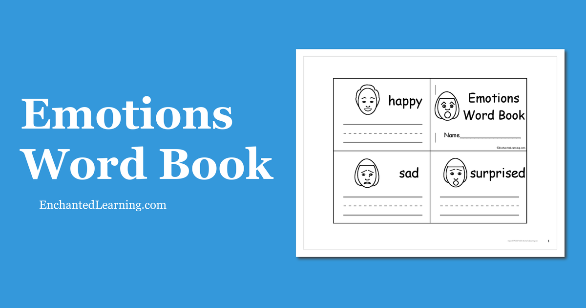 Emotions Word Book - Enchanted Learning