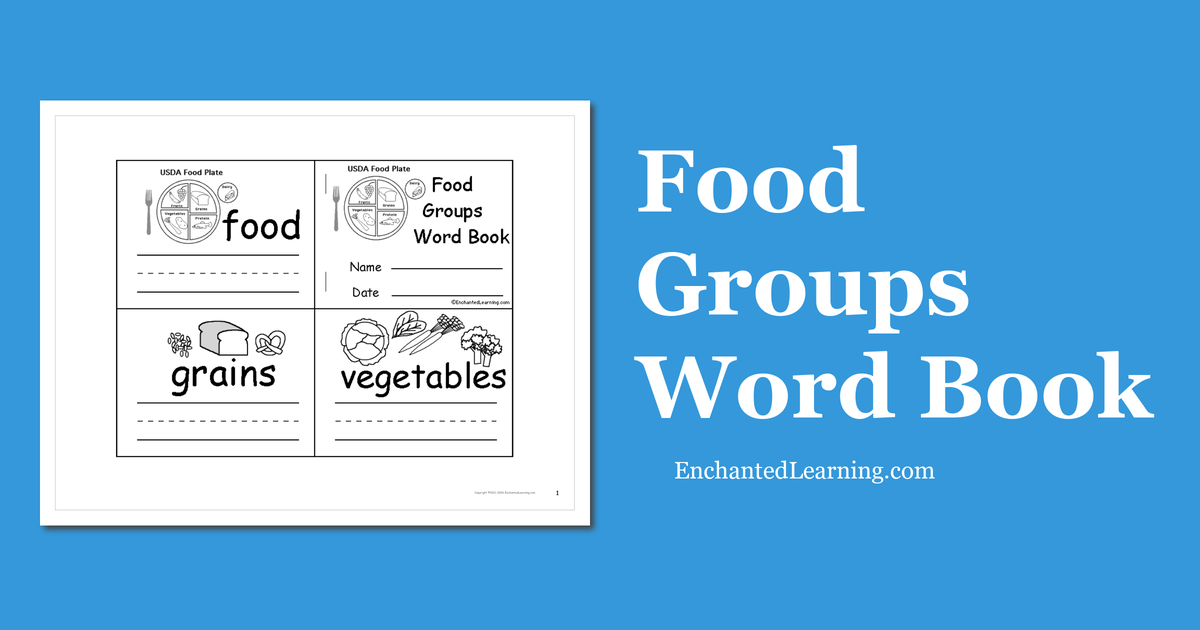 Food Groups Word Book - Enchanted Learning