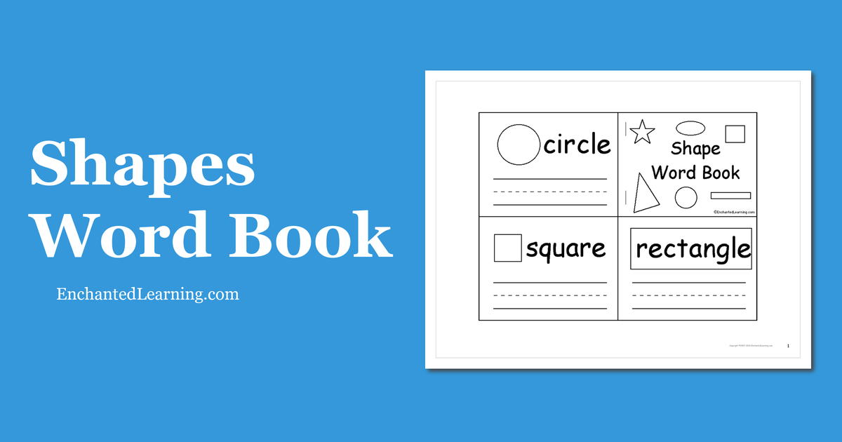 Shapes Word Book - Enchanted Learning