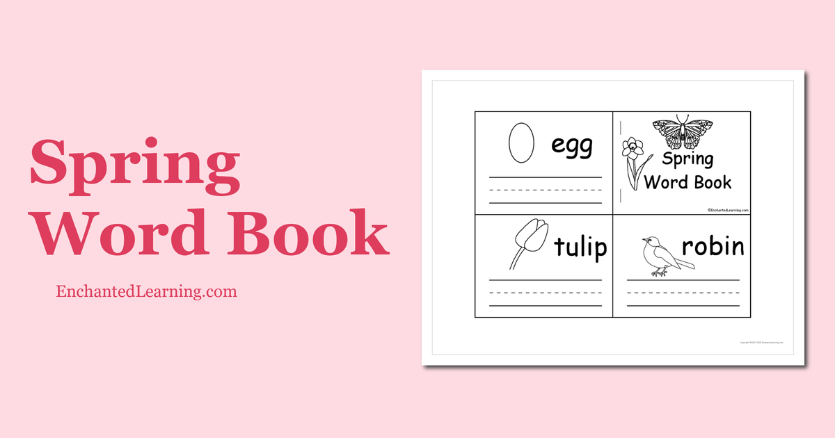 Spring Word Book - Enchanted Learning