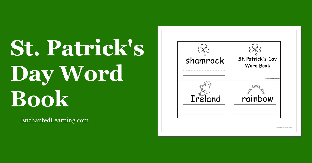 St. Patrick's Day Word Book - Enchanted Learning