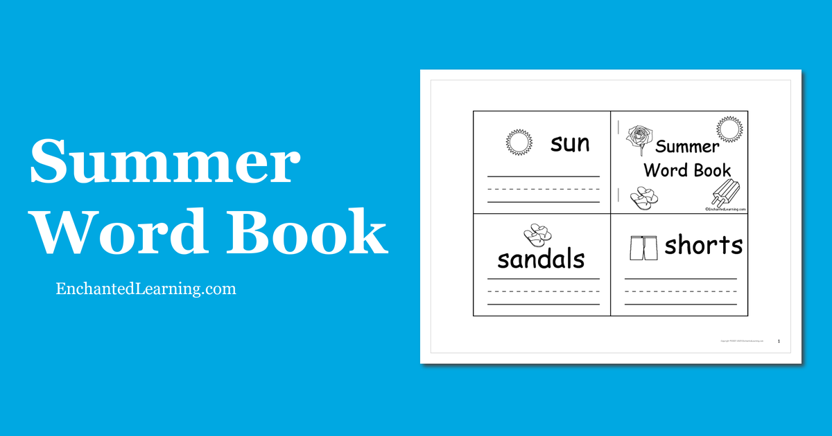 Summer Word Book - Enchanted Learning