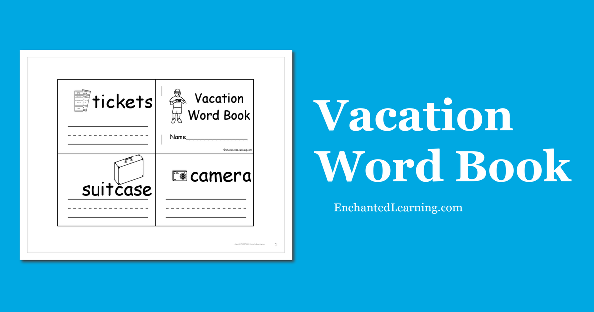Vacation Word Book - Enchanted Learning