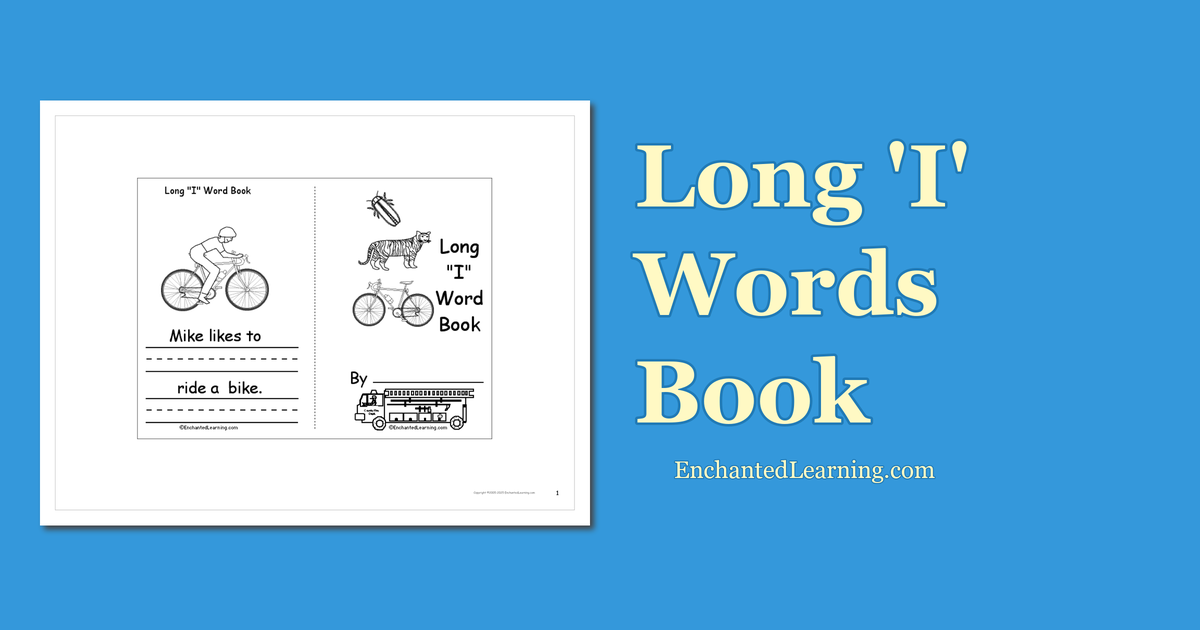 Long 'I' Words Book - Enchanted Learning