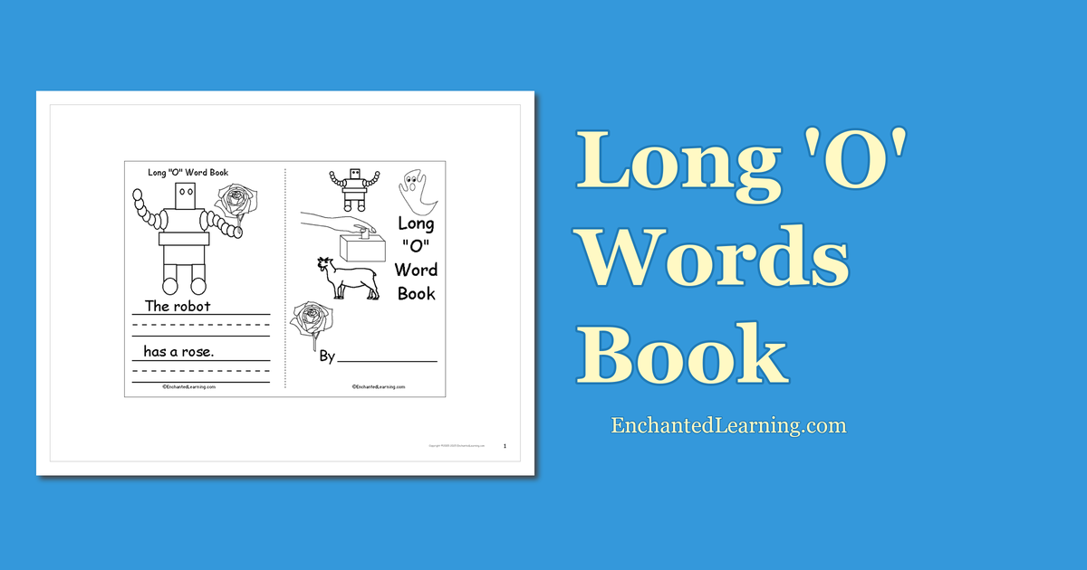 Long 'O' Words Book - Enchanted Learning