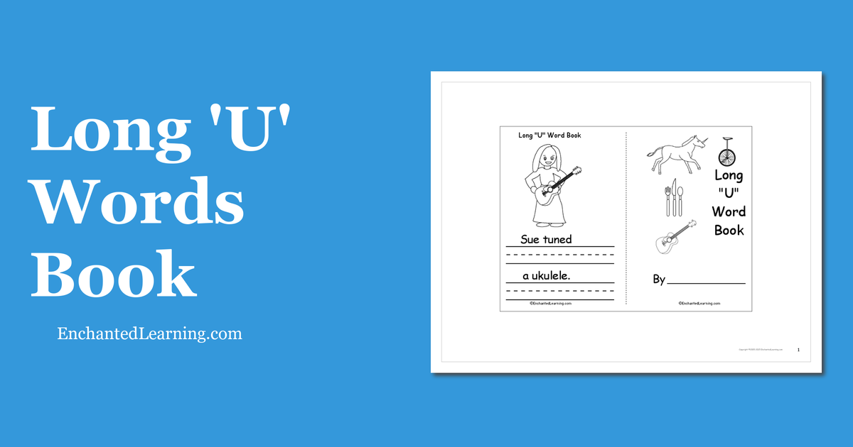 Long 'U' Words Book - Enchanted Learning